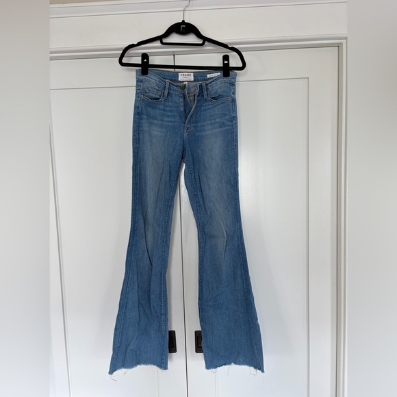 Frame Denim | Jeans | Frame Denim Womens Light Blue Flare Jeans | Poshmark